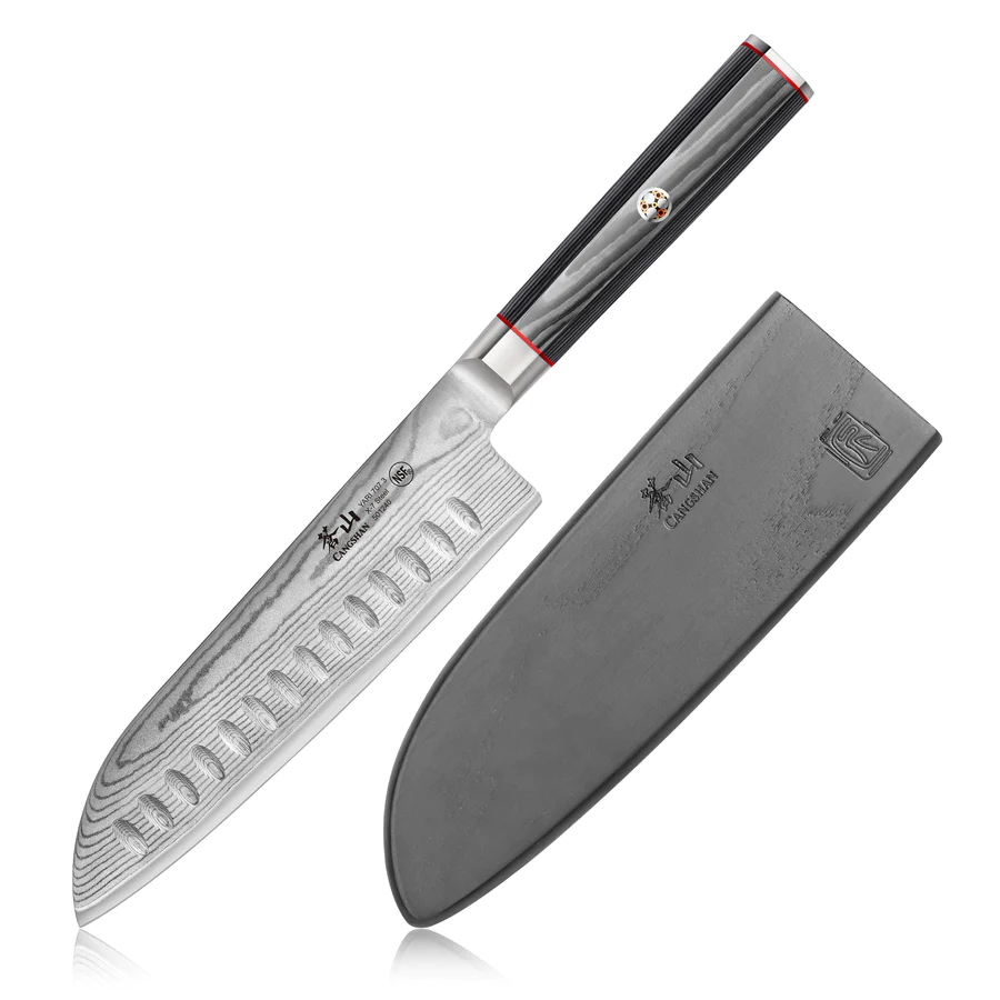 YARI Series 7-Inch Santoku Knife with Sheath – Ralph's Joy of Living
